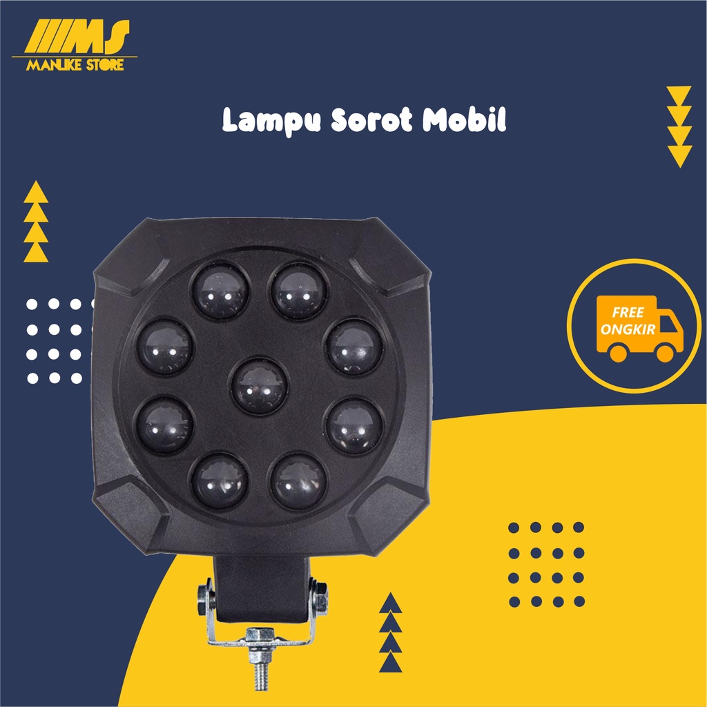 Sk 27W Spotlights Car Spotlights Car Work Light Shoot Lights | Shopee ...