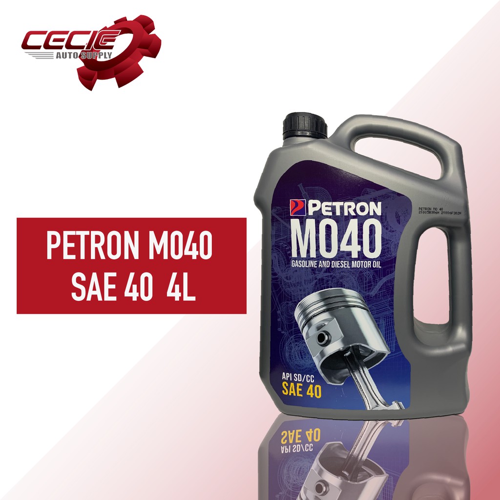 Petron MO40 Gasoline and Diesel Motor Oil SAE-40 (4L) | Shopee Philippines