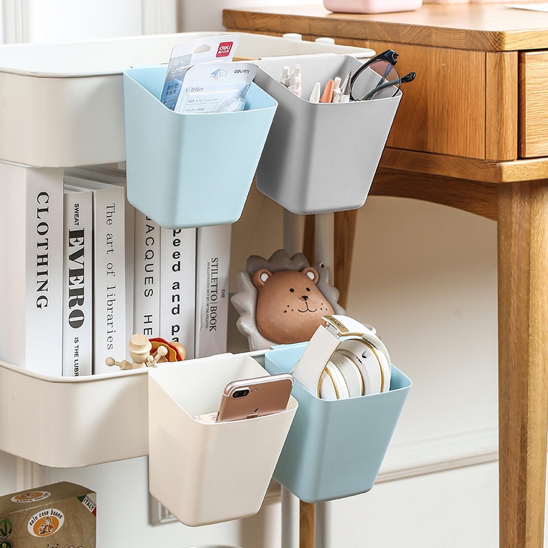 OFNATURE Hanging Cup Holder Trolley Storage Basket Utility Cart Hanging ...