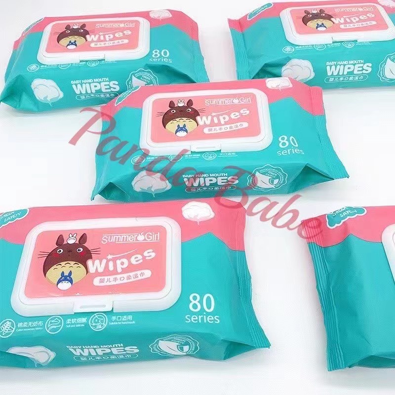 10 PCK Baby Wipes 80sheets Per Pack convenient portable wipes Random ...