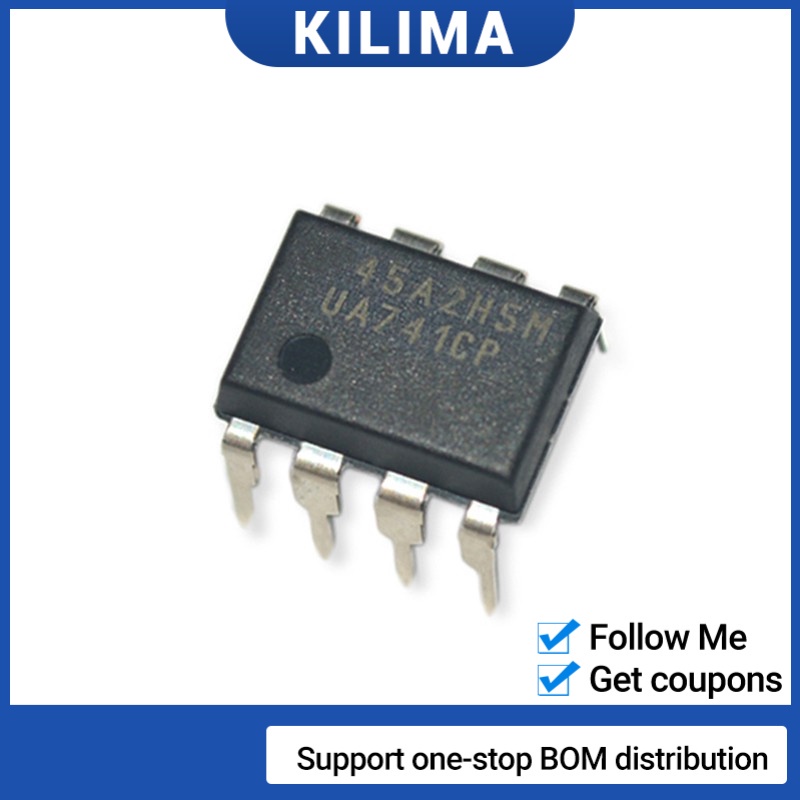 20Pcs Original UA741 UA741CN UA741CP DIP-8 OP Operational Amplifier ...