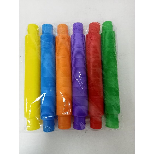 telescopic pop tube no light toy for kids 1pack [colorful] | Shopee ...