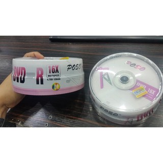 POSO DVD-R 16X 4.7GB 120MIN (25*2 pcs) 50PCS | Shopee Philippines