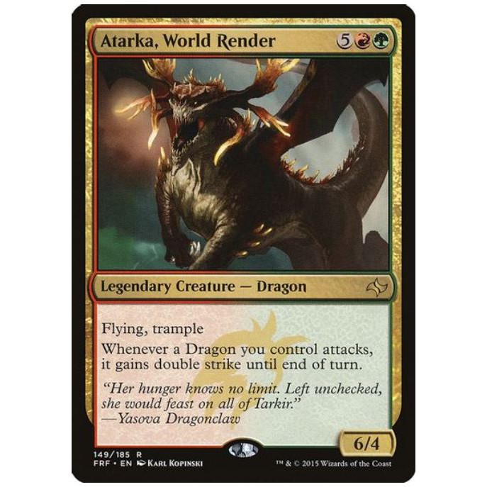 Magic the Gathering | Atarka, World Render | Shopee Philippines
