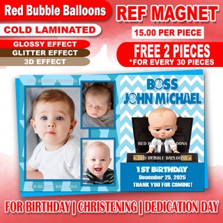 Boss Baby Ref Magnet Birthday Christening Baptism Dedication Customized ...
