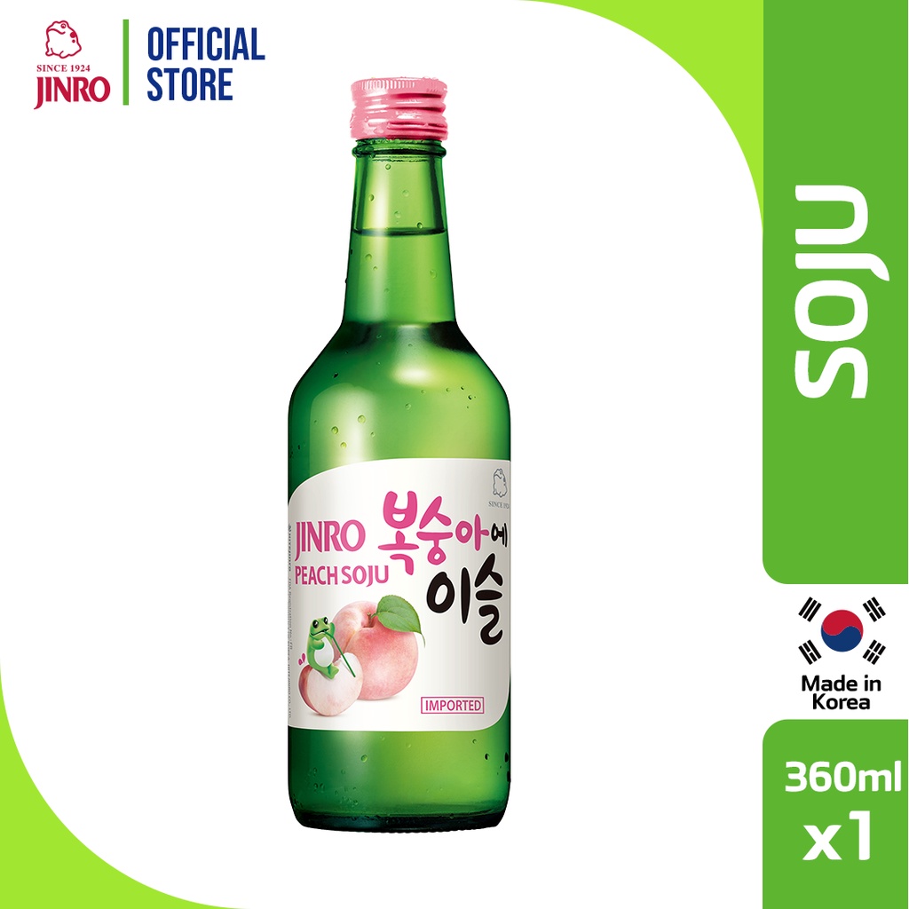 Jinro Peach Soju 360ml | Shopee Philippines