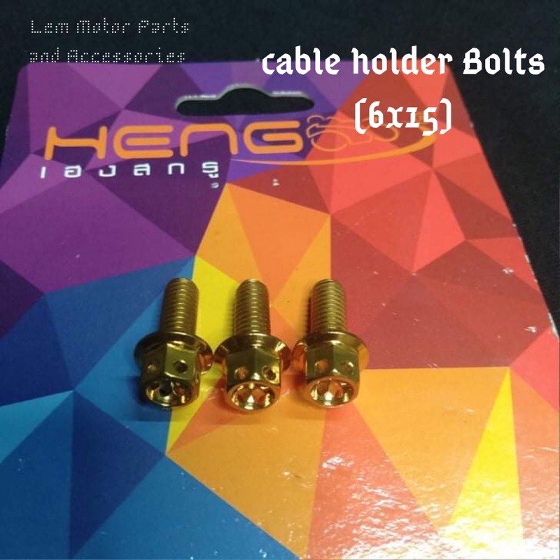 ORIG HENG FLOWER BOLT m6 bolts all size. | Shopee Philippines