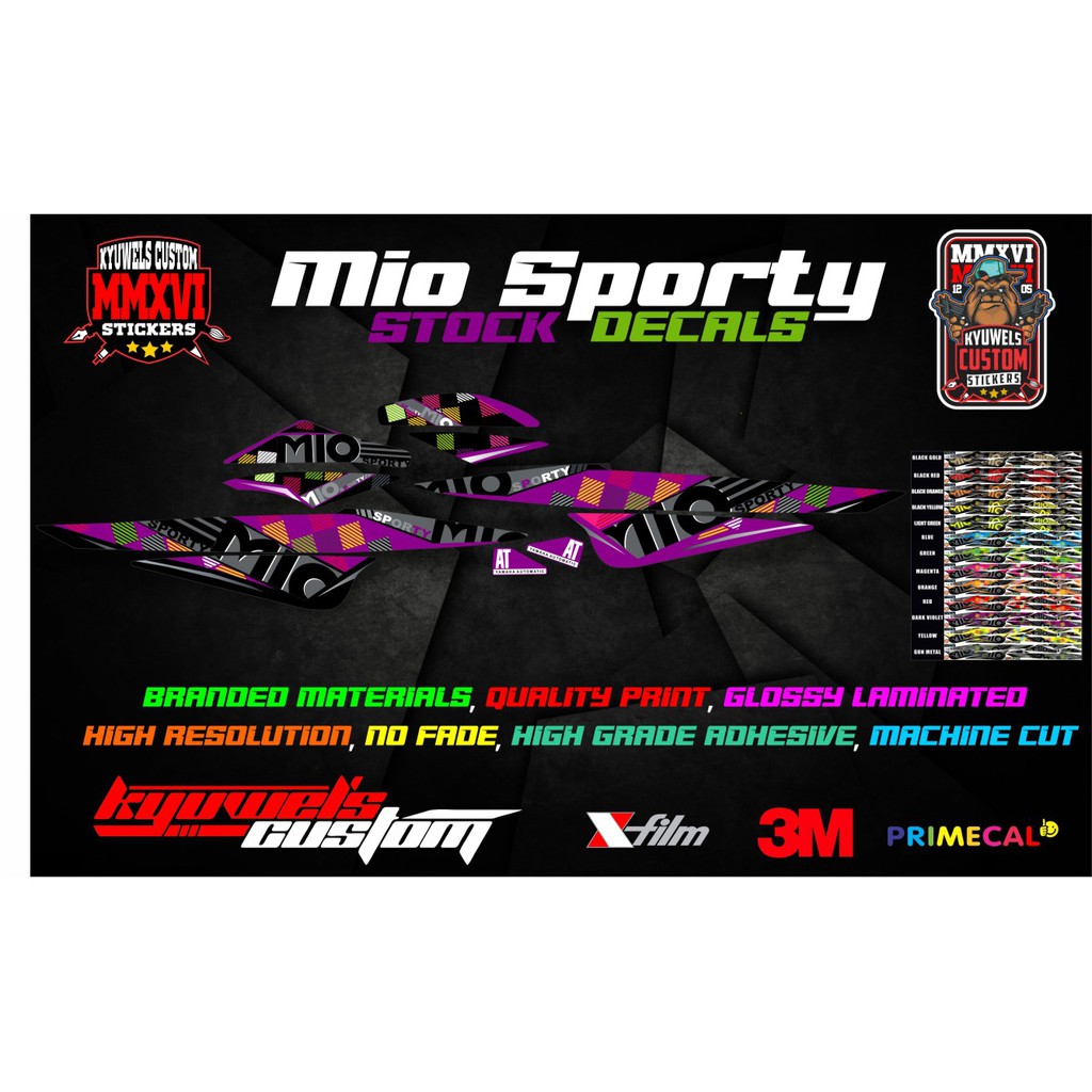 YAMAHA MIO sporty stock decals | Shopee Philippines