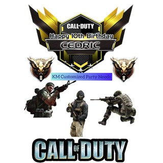 Call of Duty Theme Customized Cake Topper | Shopee Philippines