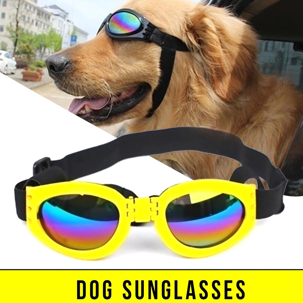 Dog Goggles Ownpets Magnetic - UV Protective, Adjustable For Medium ...