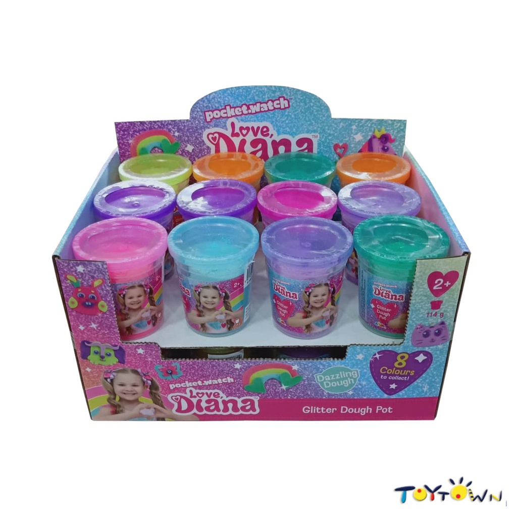 Love Diana Glitter Dough Pot - Assorted Dough Pot (RS Dough) | Shopee ...