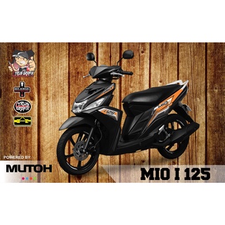 MIO I 125 STOCK GLOSSY DECALS | Shopee Philippines