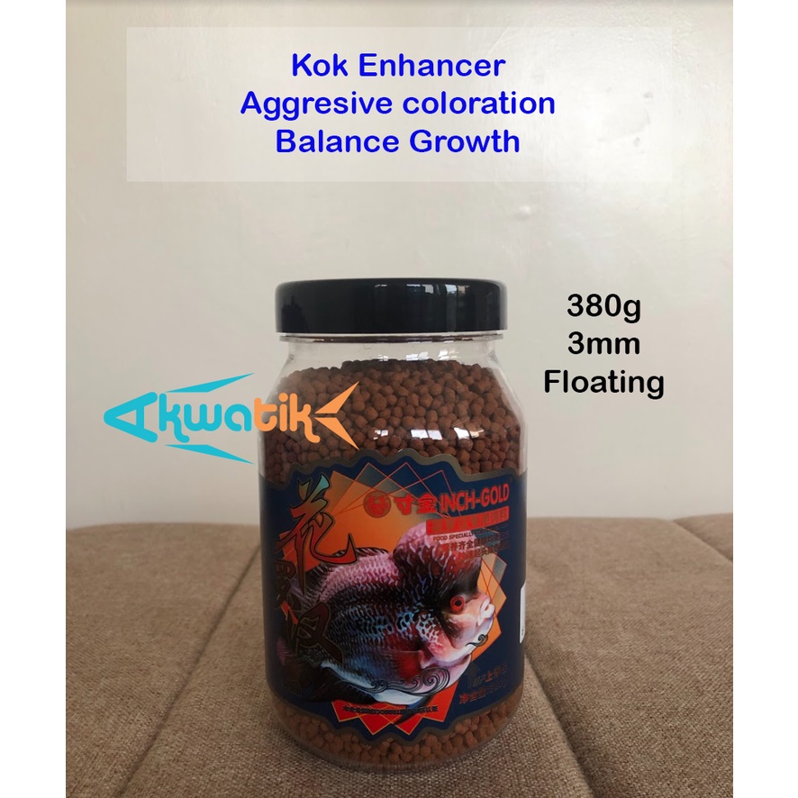 Flowerhorn Feeds 380g or 180g Inch-Gold 3mm Floating | Shopee Philippines