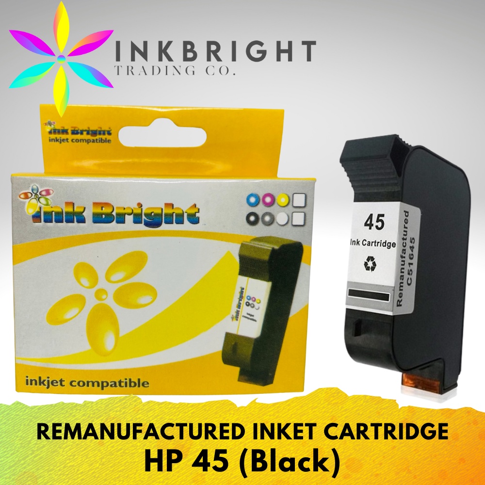 InkBright 45 Black Ink Cartridge (51645) | Shopee Philippines