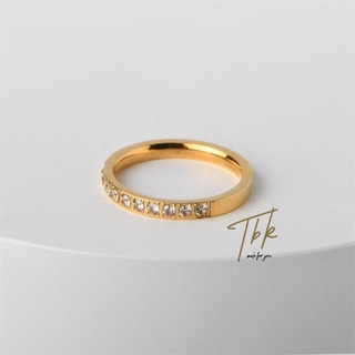 TBK 18k Gold Diamond Ring Fashion Accessories Everyday Jewelry Birthday Gift With Box 682r ...