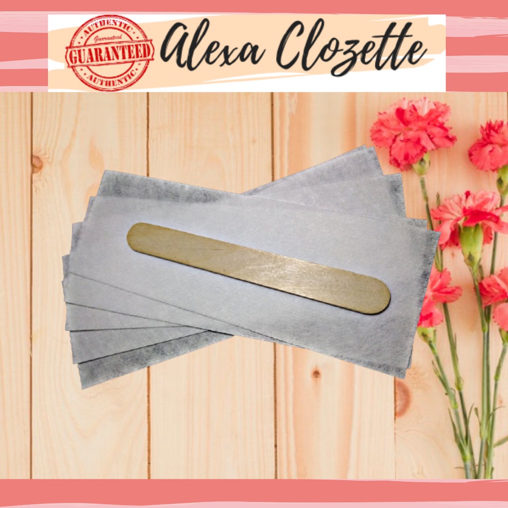 EXTRA SET of 5pcs reusable waxing strips + applicator stick | Shopee ...
