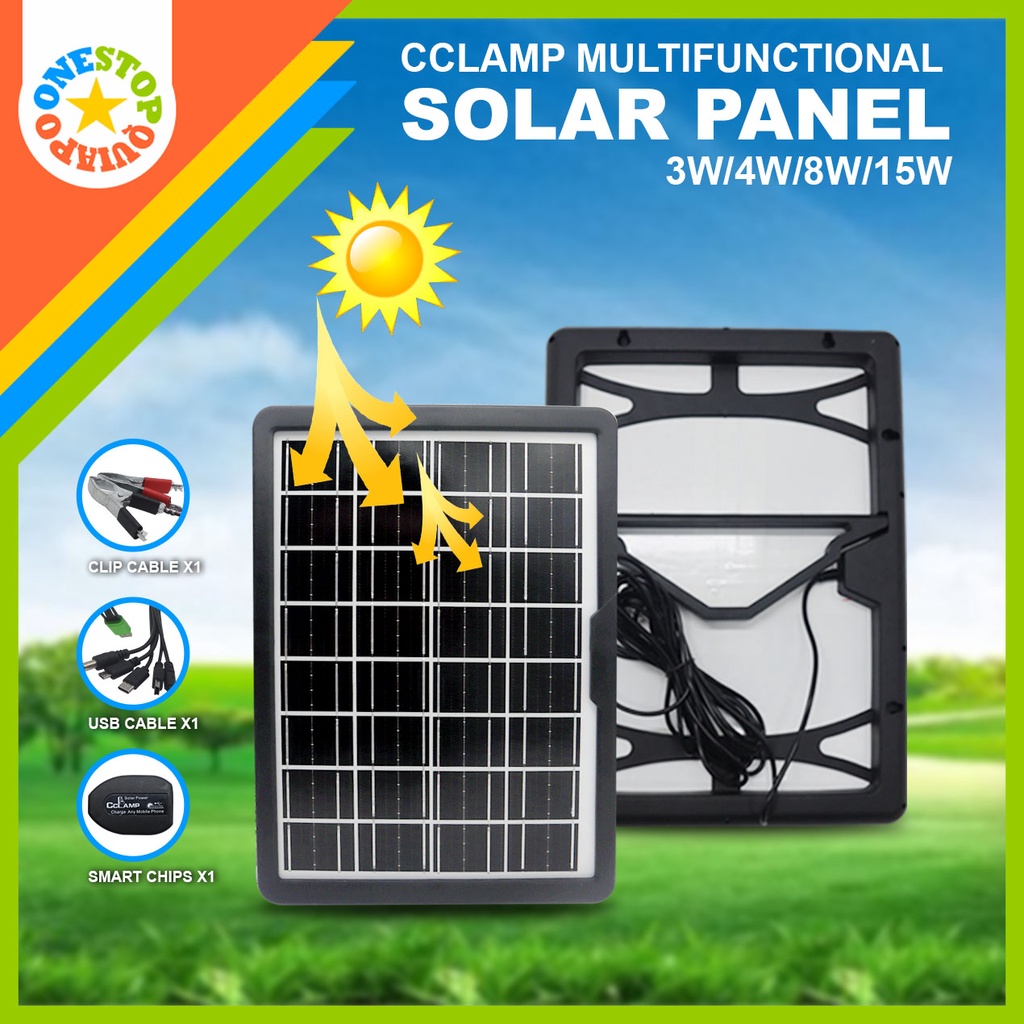 OSQ 4W 8W 12W/15W NEW CCLAMP Multifunctional Solar Panel (with USB ...
