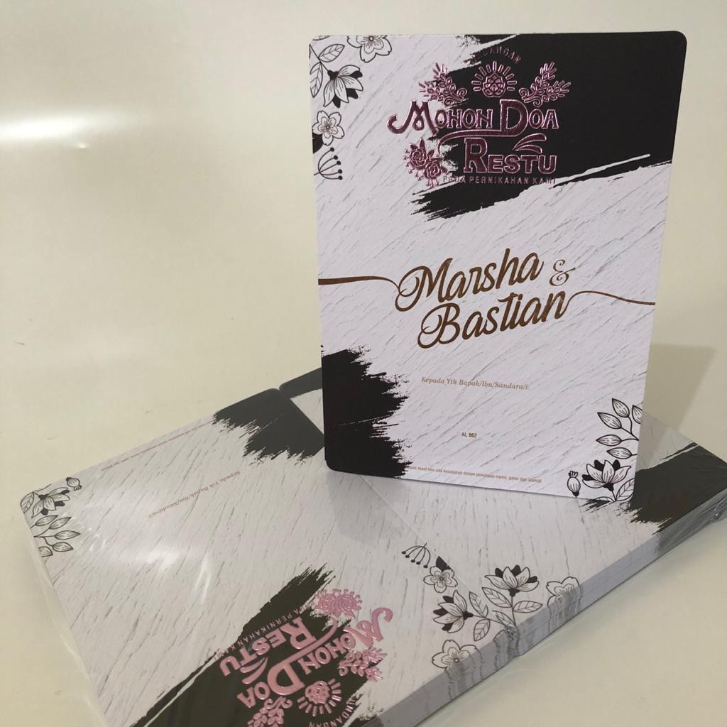 Alila 862 PINK Wedding Invitation Blangko Per Sheet Without Plastic ...