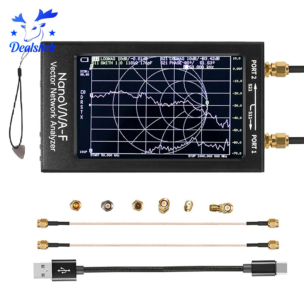 Nanovna-f vector network analyzer hf vhf vna antenna analyzer 10khz-1 ...