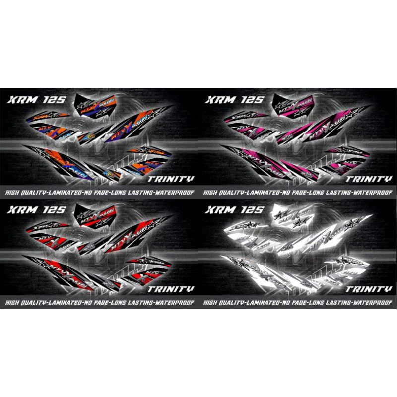 HONDA XRM 125 TRINITY MTV X AUN DECAL DESIGN | Shopee Philippines