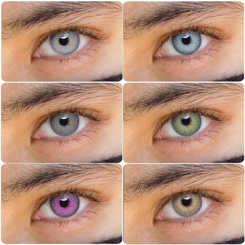 Eyeshare Soft Contact Lenses Cosplay Multi-Color Iris No Degree Annual ...