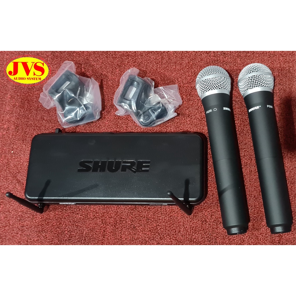 Shure Dual Wireless Vocal Microphone System SVX288/PG58 | Shopee Philippines