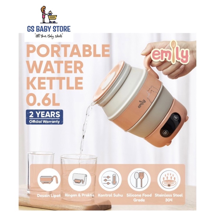 Emily Portable Water Kettle 0.6 L / Water Heater Teapot | Shopee ...