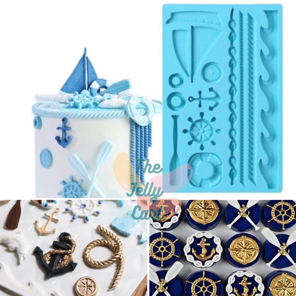 Nautical Silicone Molder For Cake Chocolate Jelly Baking Sugar DIY ...