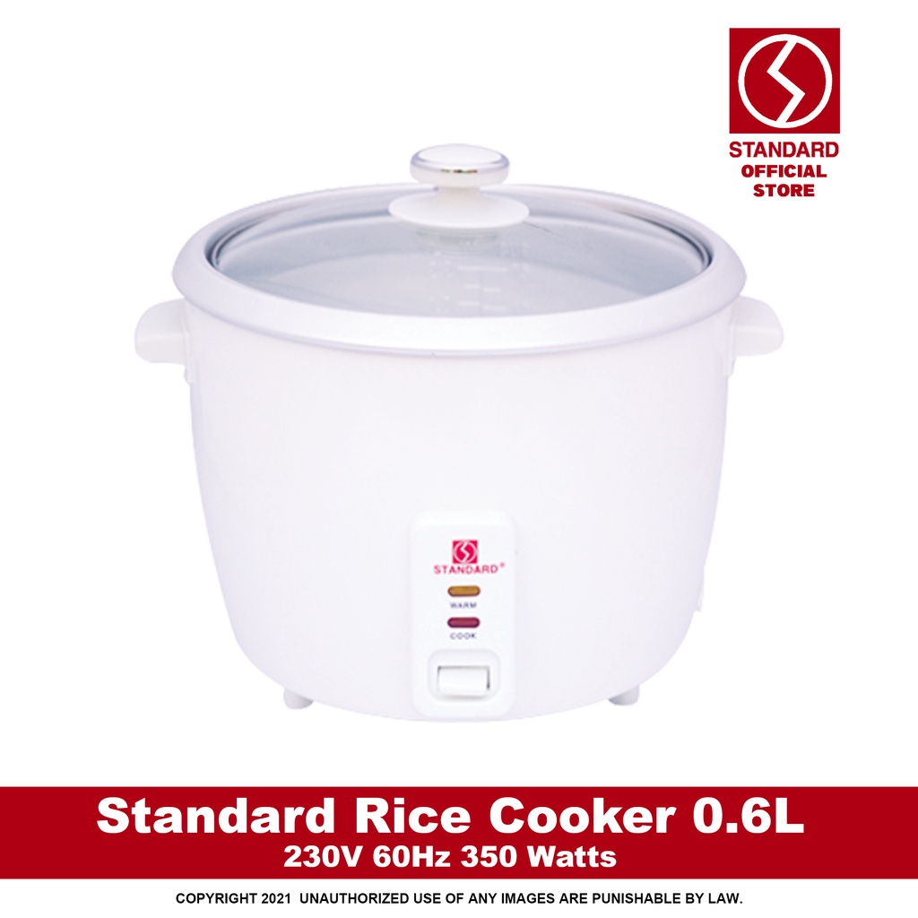 Standard Rice Cooker 0.6L (plain white) SRG 0.6L | Shopee Philippines
