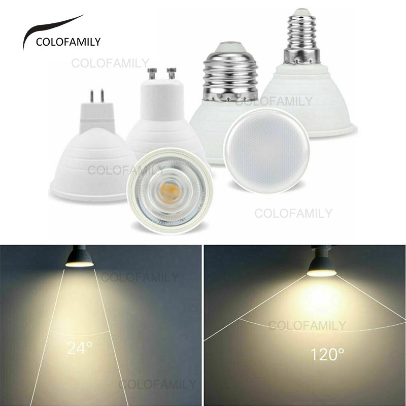 6W LED Bulb Light 6W MR16 E27 E14 Gu10 Spotlight Condenser Diffusion Spot Light | Shopee Philippines