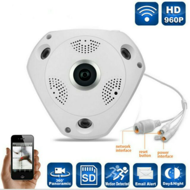 360 Degree VR Cam 3D Panoramic Wireless CCTV IP Camera | Shopee Philippines