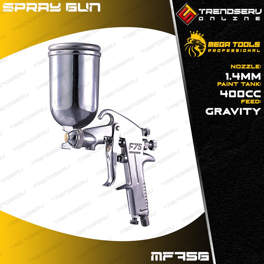 MEGA Air Spray Gun 400ML Gravity Type MF75G | Shopee Philippines