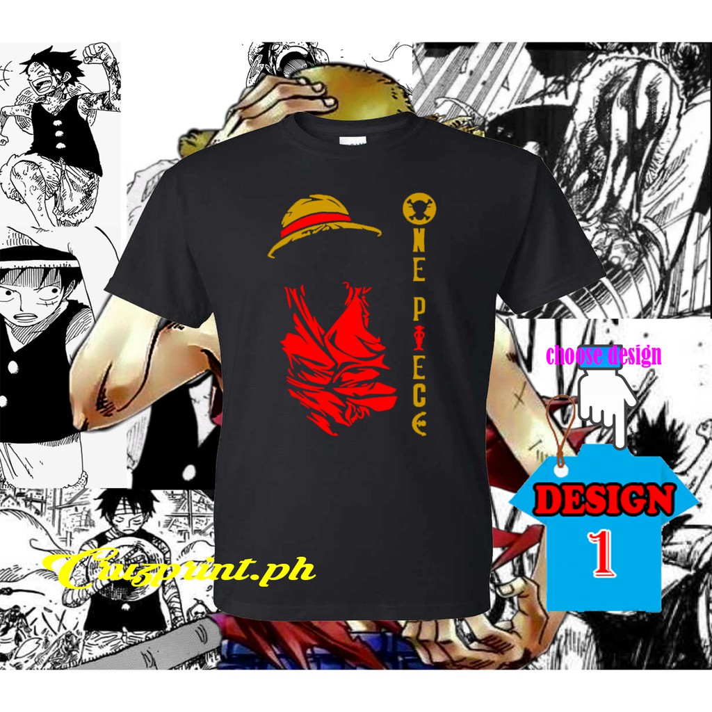 one piece luffy shirt design 1 | Shopee Philippines