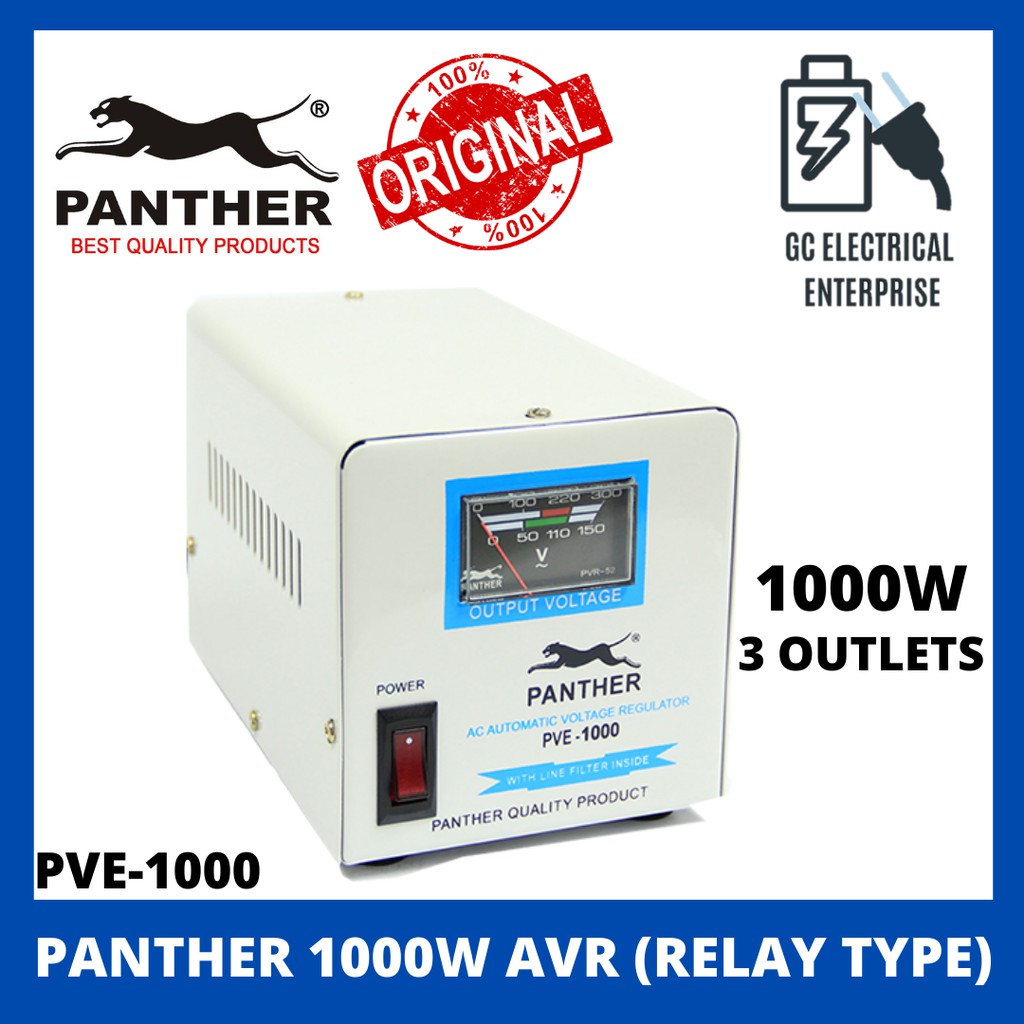 Panther AVR 1000W Relay Type Automatic Voltage Regulator PVE-1000 Power ...