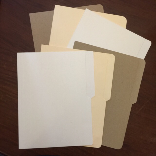 Short and Long White/Cream/Kraft Folder | Shopee Philippines