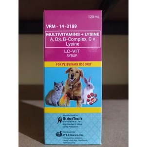 LC Vit Multi-vitamins Syrup 120ml, Pet Multivitamins Cat Dog Vitamins ...