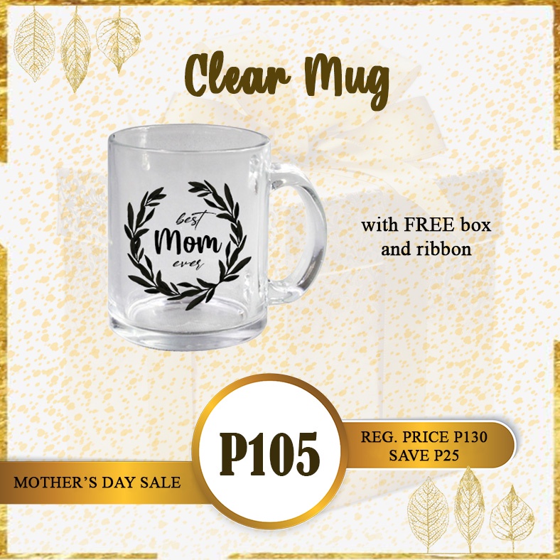 Personalized Clear Mug (Permanent Print) | Shopee Philippines