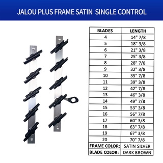 Jalouplus Jalousie Frame 14 Blades (20 Pairs) | Shopee Philippines
