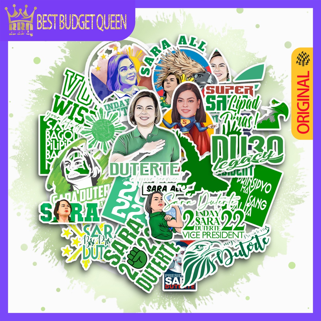 CS011-28pcs INDAY SARA DUTERTE laminated waterproof Vinyl Stickers ...