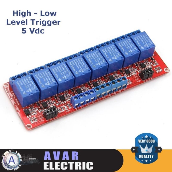 8 Ch Channel 5v Dc Hi-lo High-low Level Trigger Relay Module Arduino | Shopee Philippines