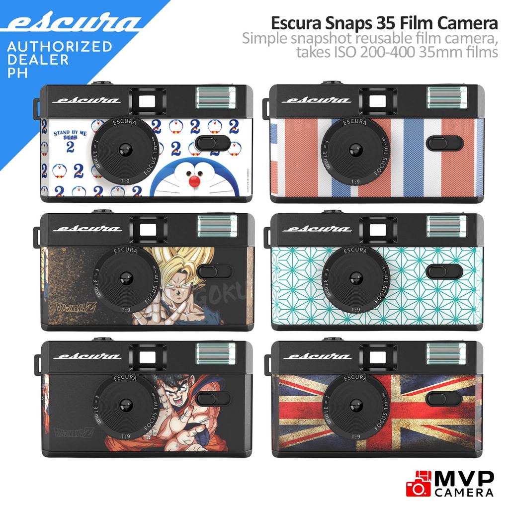 ESCURA Snaps 35 35mm 135 Reusable Film Camera MVP CAMERA | Shopee ...
