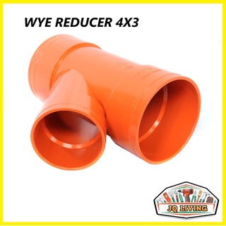 PVC Orange Wye Reducer 4x2" 2x3" 4x3" (per pc) PVC Pipe Sanitary Orange ...