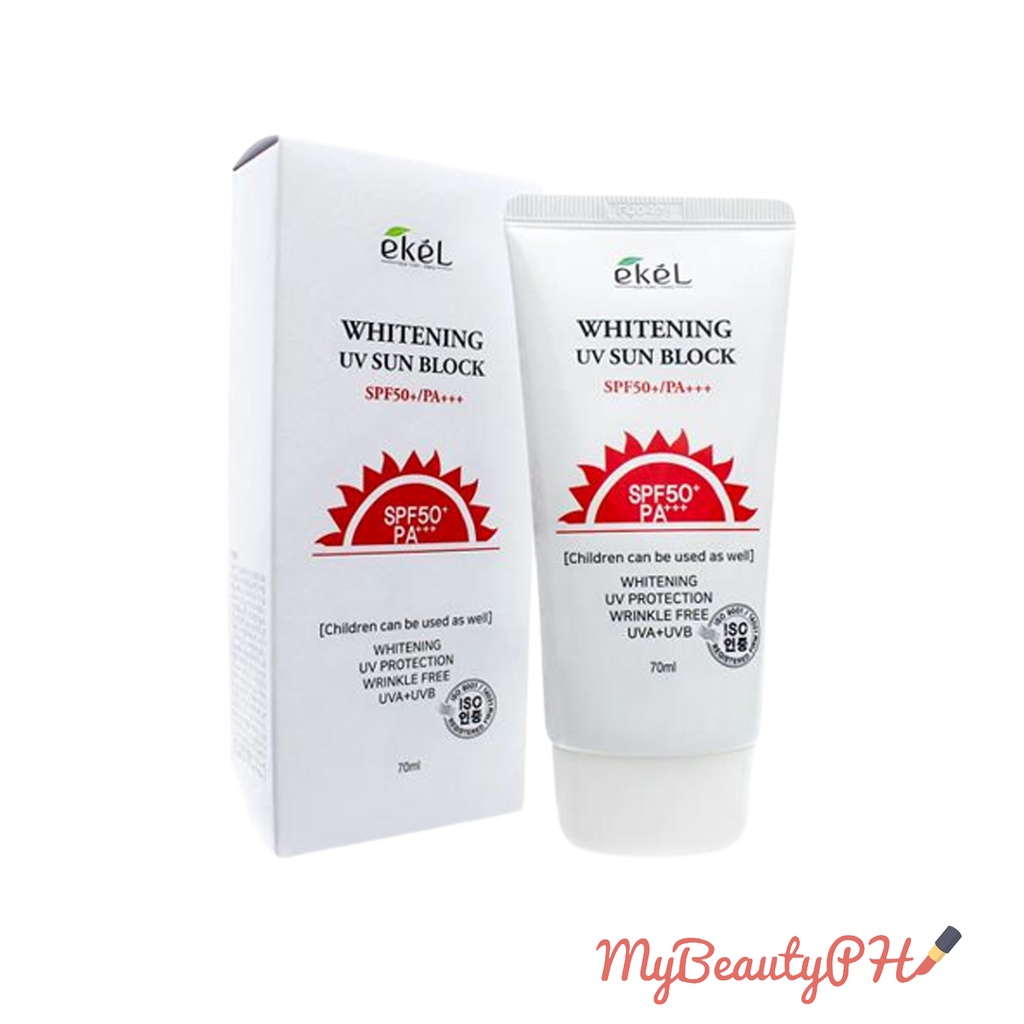 EKEL Whitening UV Sunblock SPF50+/PA+++ -70ml / | Shopee Philippines