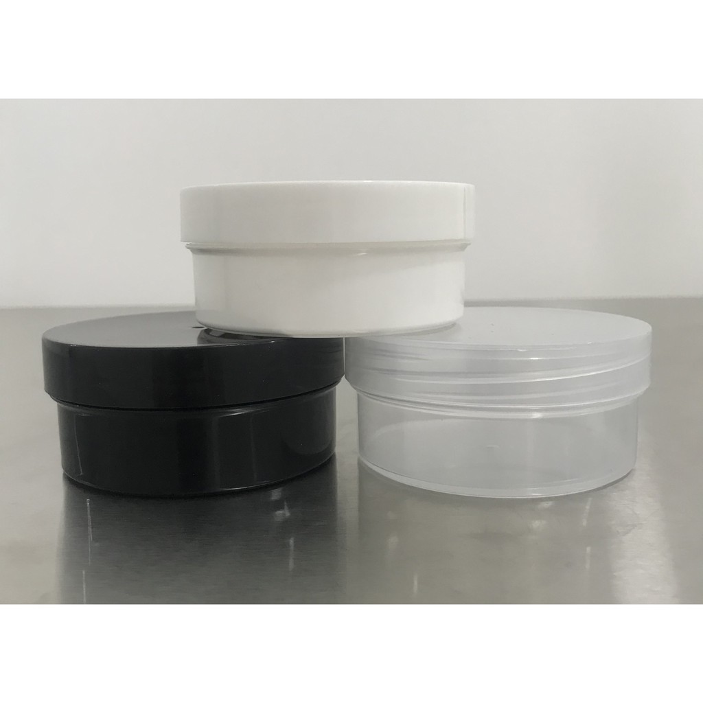 100g Plastic Black/White/Clear/Pink Tub Packaging | Shopee Philippines
