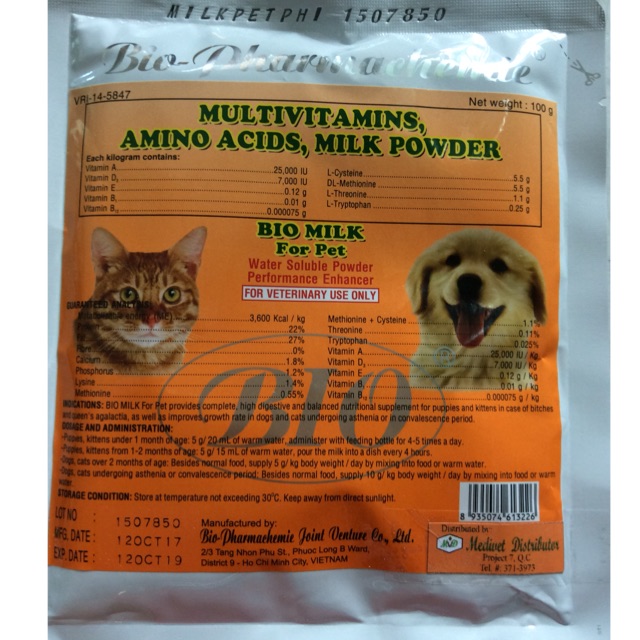 Bio Milk for Pet 100g | Shopee Philippines