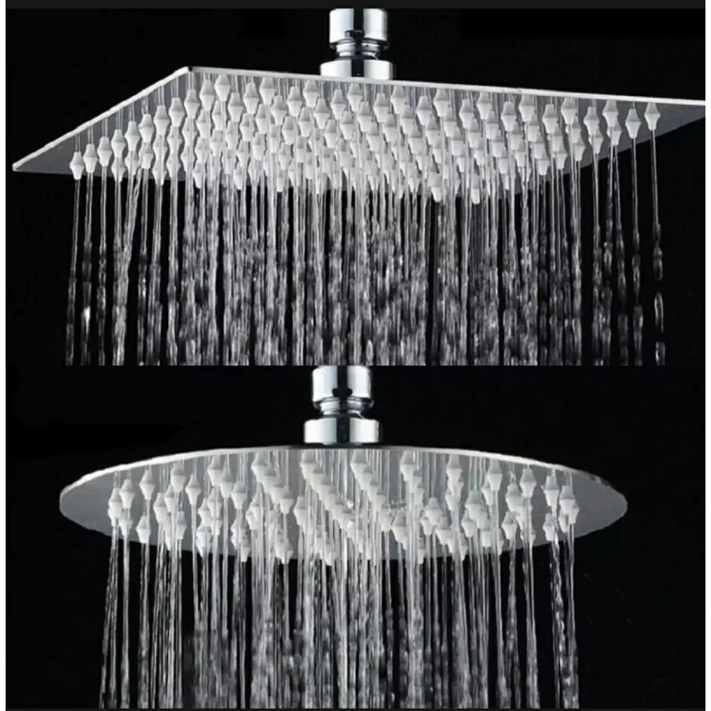 Stainless Steel Ultra Thin Top Overheaded Rain Rainfall Shower Head ...