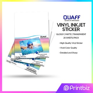 ITECH Inkjet Vinyl Sticker Waterproof A4 ( GLOSSY | MATTE | TRANSPARENT ...