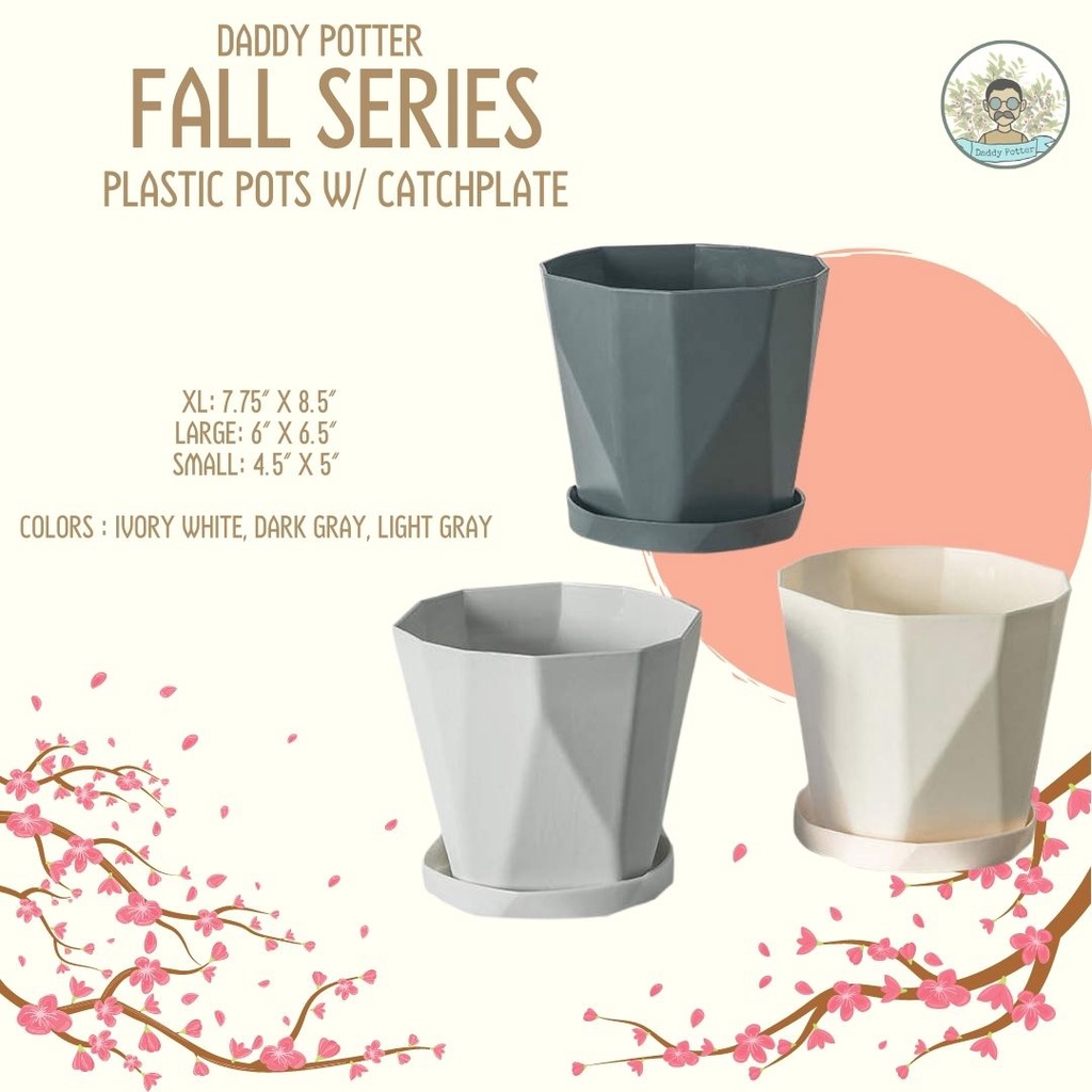 Daddy Potter Nordic Elegant Minimalist Geometric Plastic Pots for ...