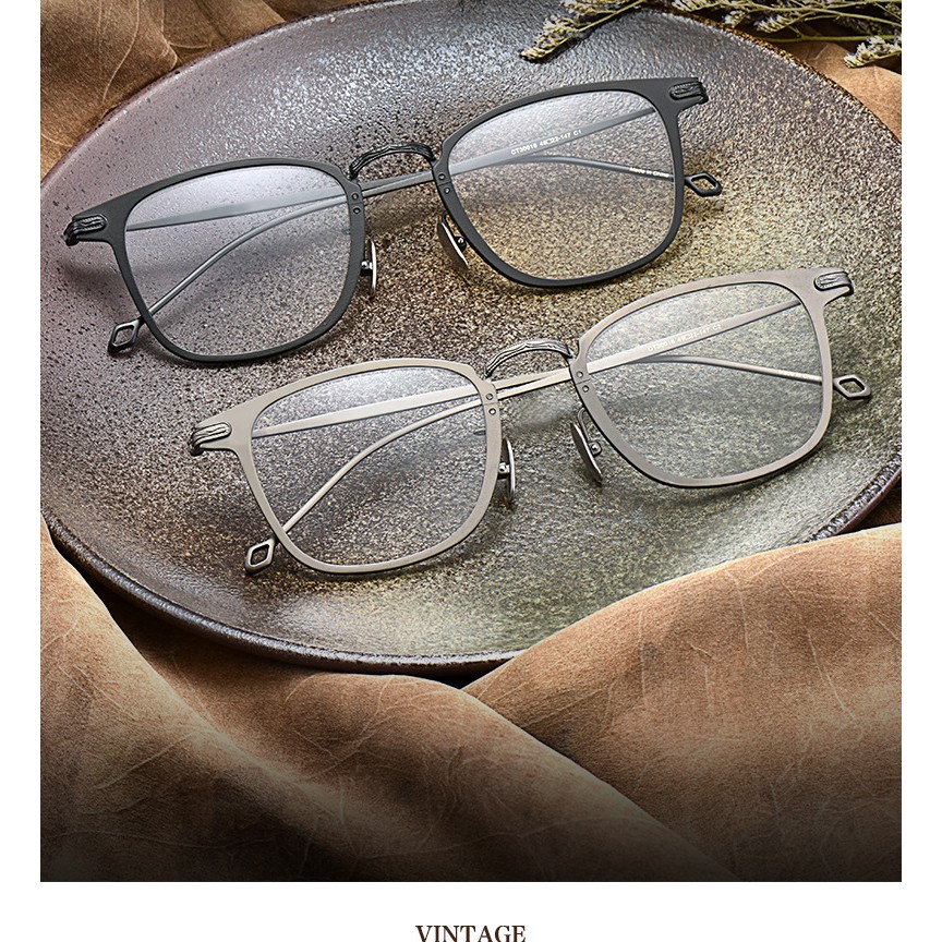 Carved Antique Eyeglasses Frames Pure Titanium Myopia Eyeglasses Frames ...