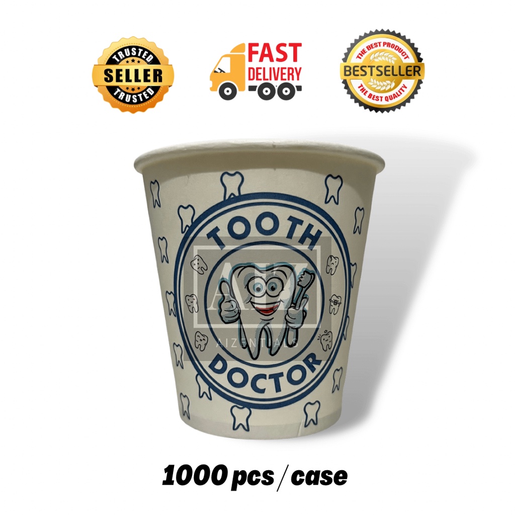Tooth Doctor 6oz Disposable Paper Cup 1000 pcs | Shopee Philippines